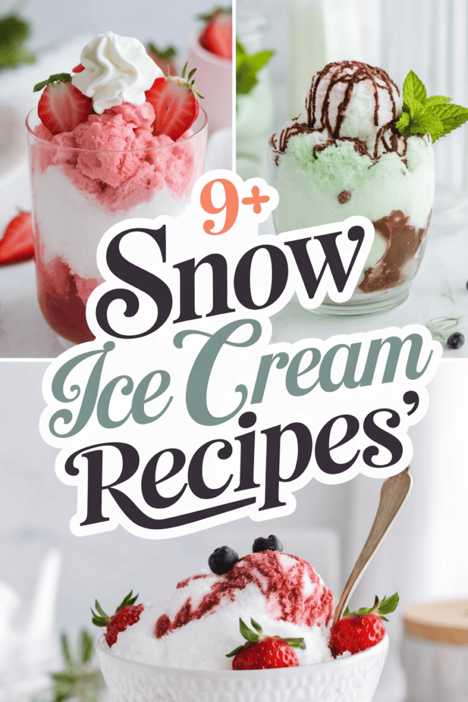 9+ Simple Snow Ice Cream Recipes to Delight Your Winter Days! – Food on ...