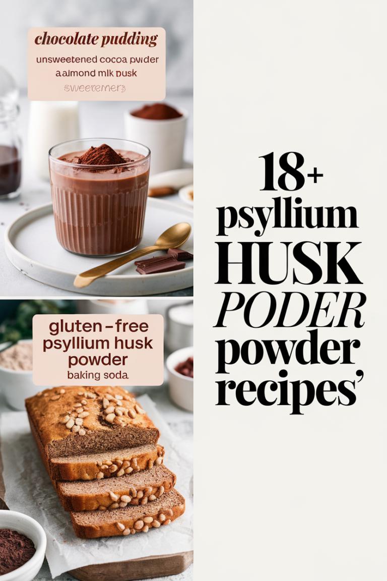 12+ Quick Recipes Using Psyllium Husk Powder for a Healthier You ...