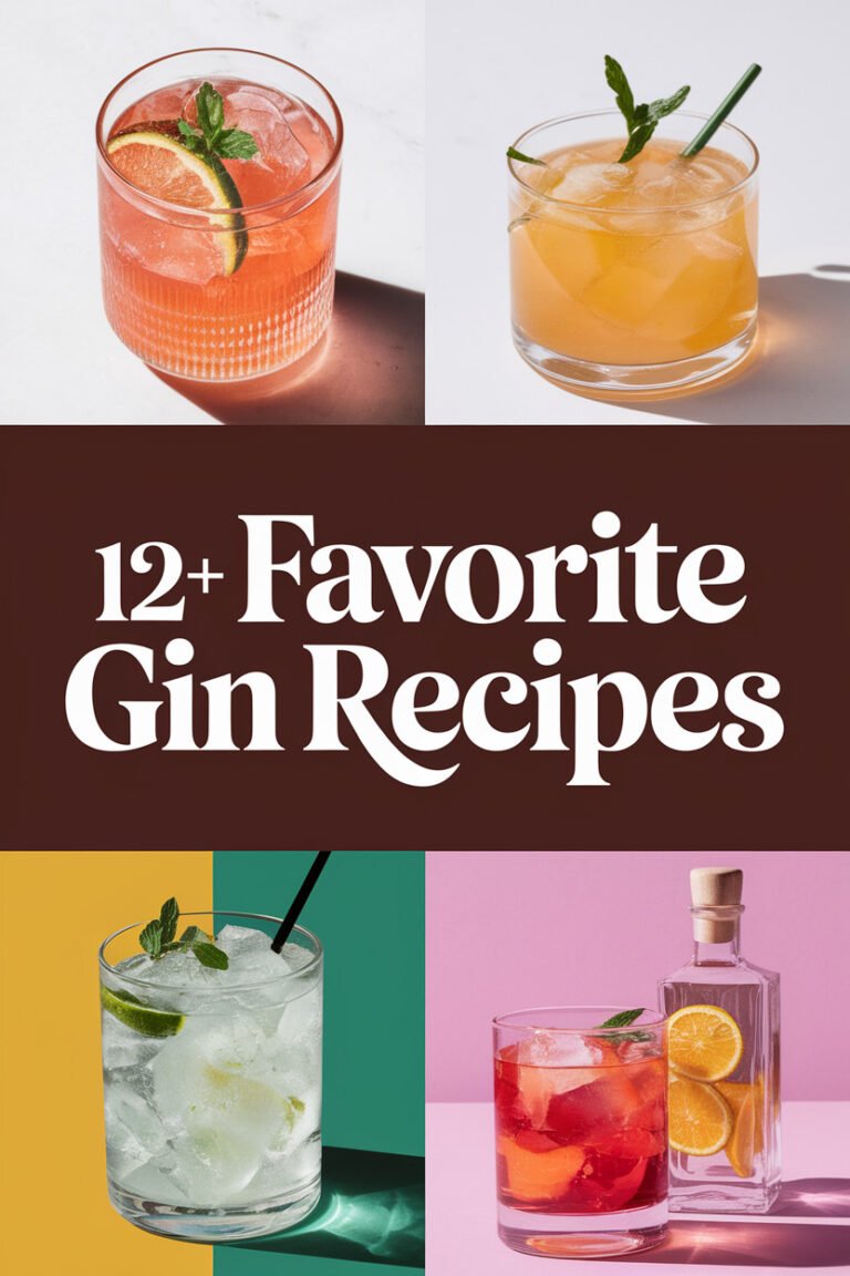 12+ Favorite Gin Recipes to Delight Your Taste Buds and Impress Your ...
