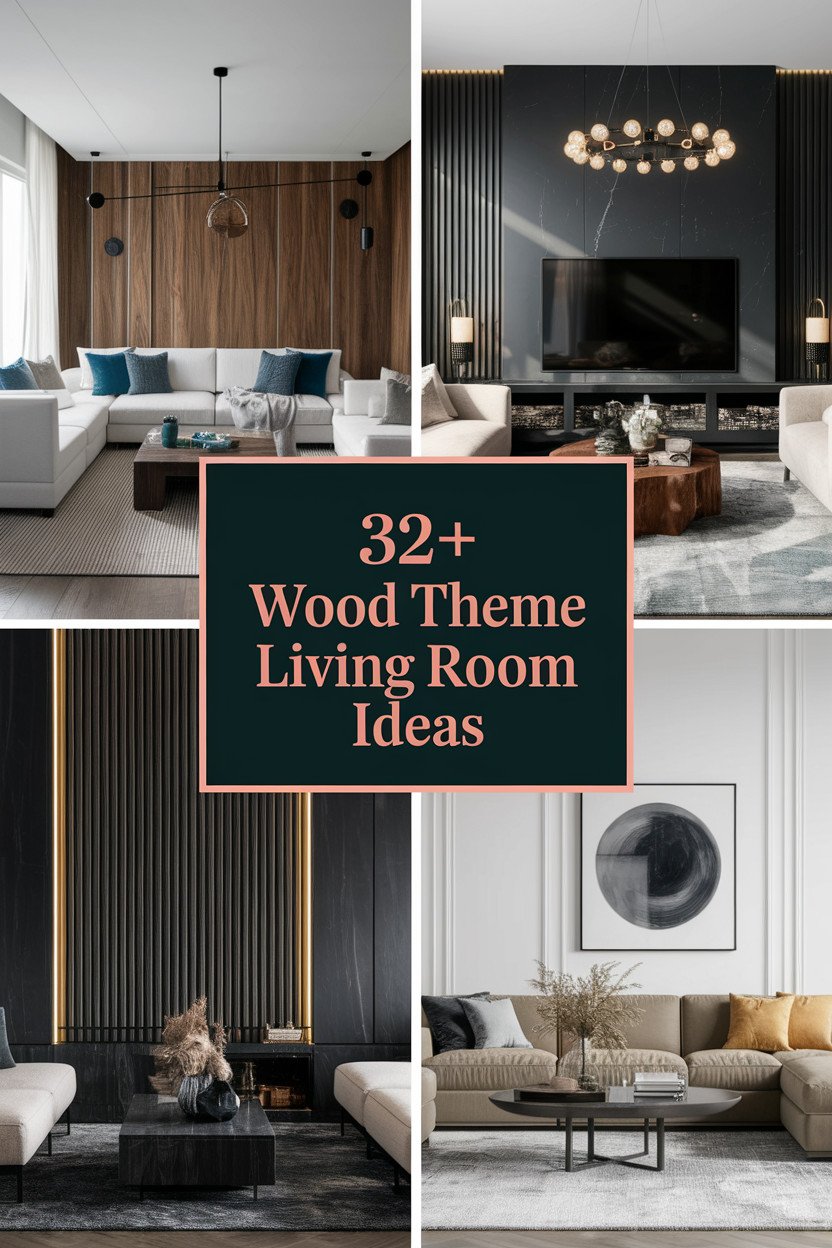 32+ Inspiring Wood Theme Living Room Ideas to Love – Home Decoration on ...