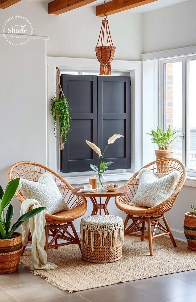 11+ Coastal-Inspired Breakfast Nook Ideas with Rattan Chairs – Home ...