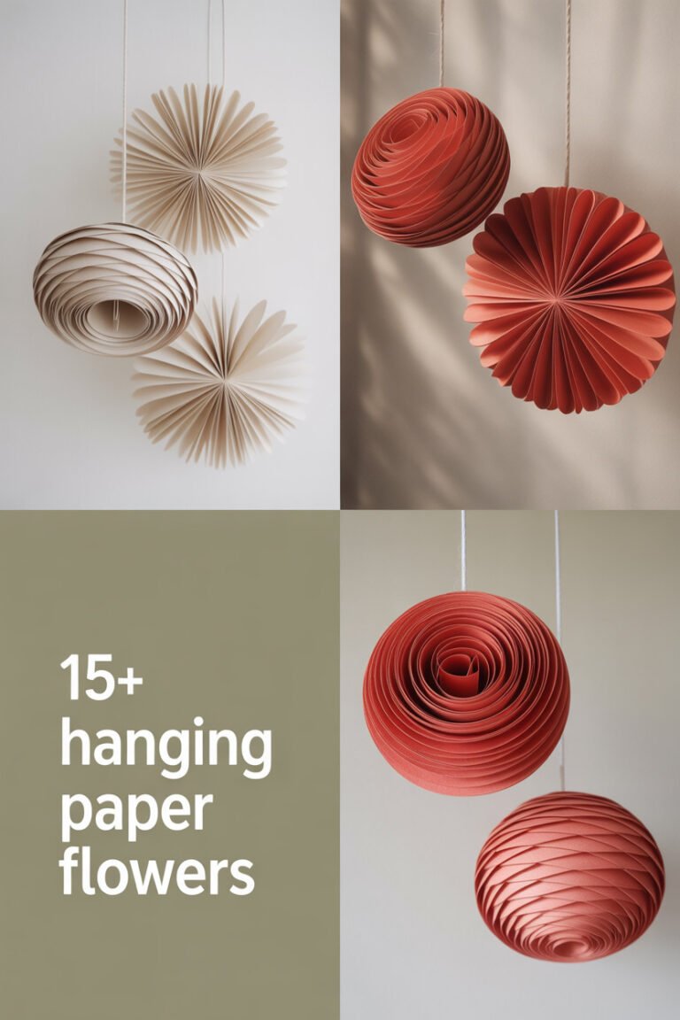 15+ Hanging Paper Flowers to Brighten Your Space – Home Decoration on ...