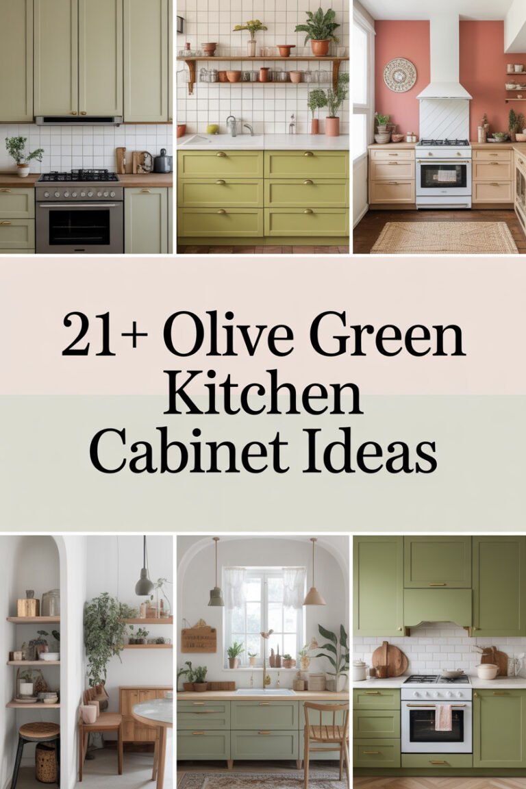 21+ Olive Green Kitchen Cabinet Ideas to Inspire Boho Style – Home ...