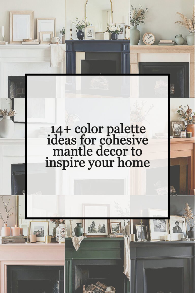 14+ Color Palette Ideas For Cohesive Mantle Decor To Inspire Your Home ...