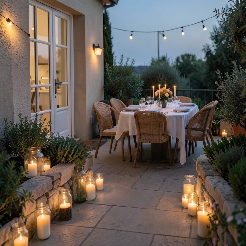 15+ Romantic Terrace Dinner With Solar Candle Lights Ideas – Home ...