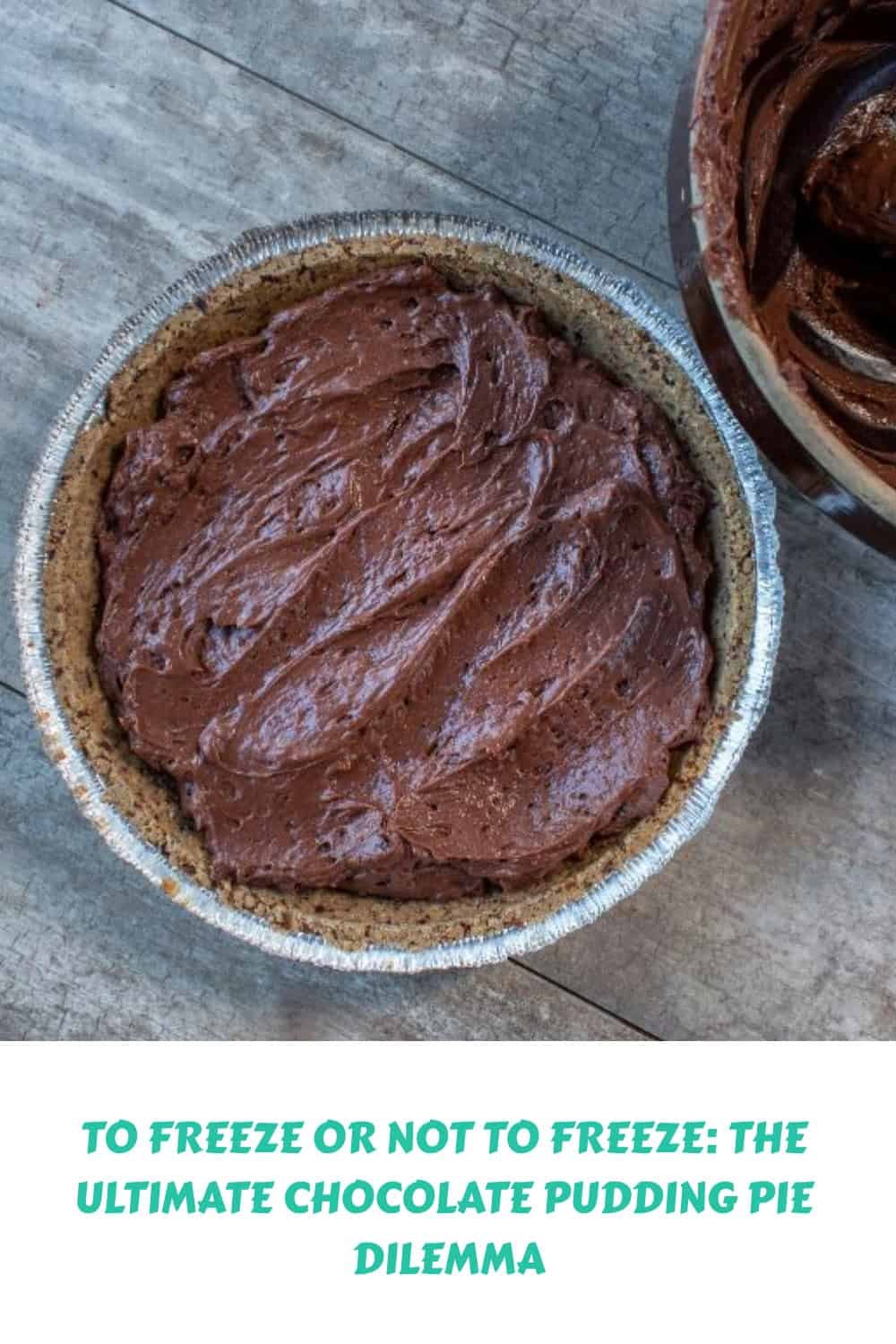 To Freeze or Not to Freeze: The Ultimate Chocolate Pudding Pie Dilemma