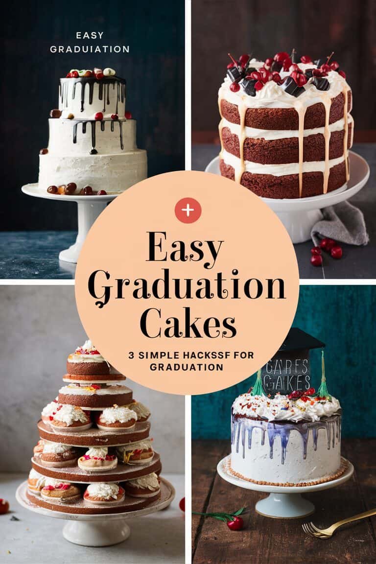3 Simple Hacks for Easy Graduation Cakes