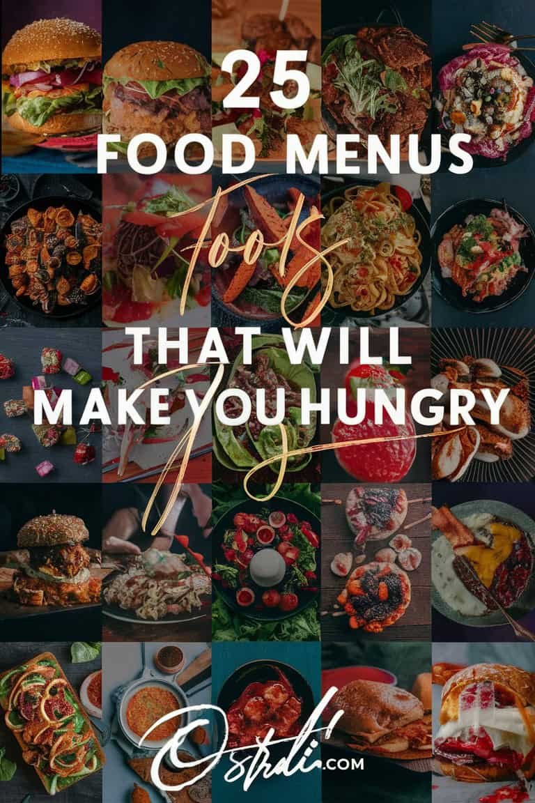 25 Food Menus That Will Make You Hungry (Warning!)