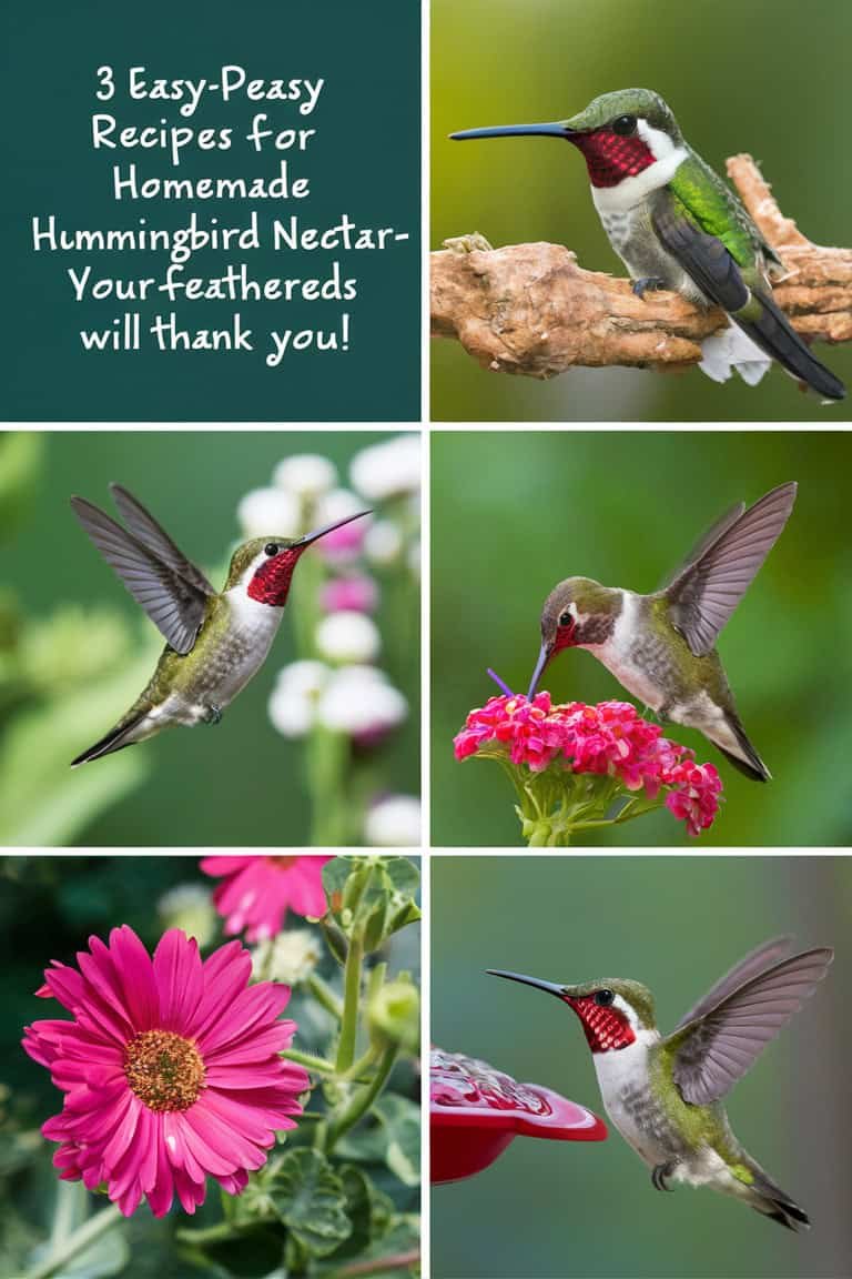 9 Easy-Peasy Recipes for Homemade Hummingbird Nectar: Your Feathered ...
