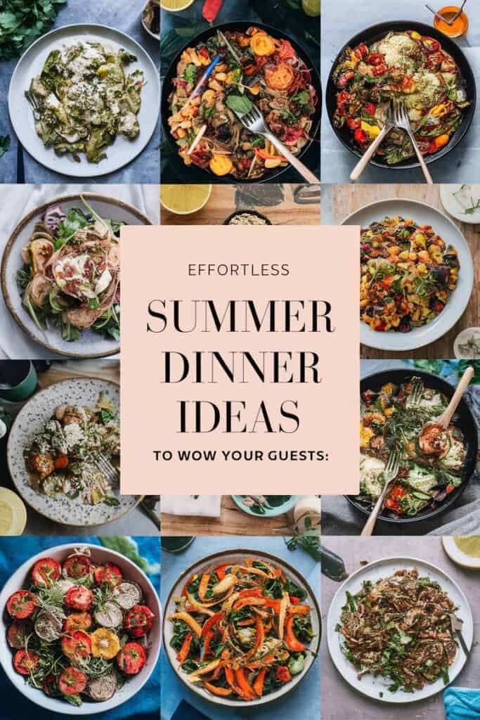 3 Effortless Summer Dinner Ideas to Wow Your Guests (and Yourself!)