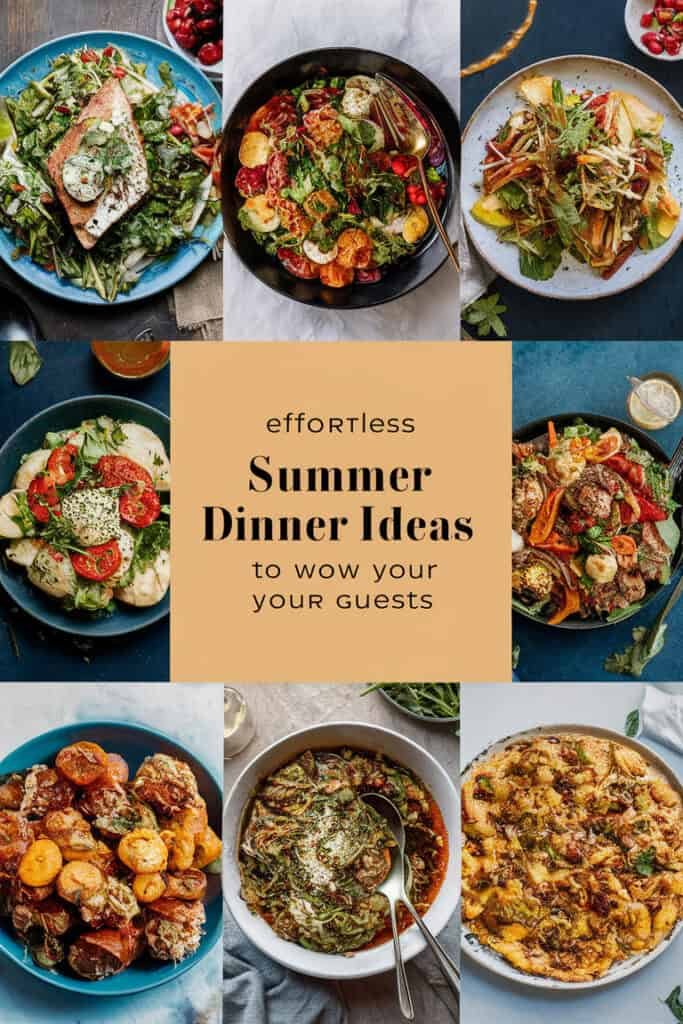 3 Effortless Summer Dinner Ideas to Wow Your Guests (and Yourself!)