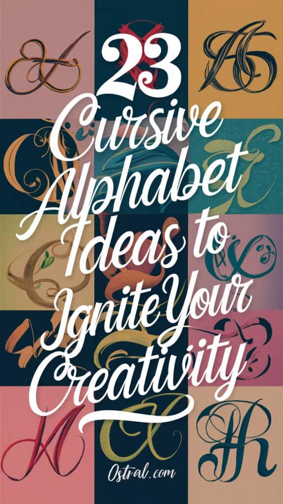 23 Enchanting Cursive Alphabet Ideas to Ignite Your Creativity