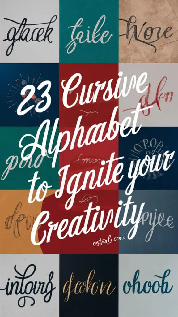 23 Enchanting Cursive Alphabet Ideas to Ignite Your Creativity