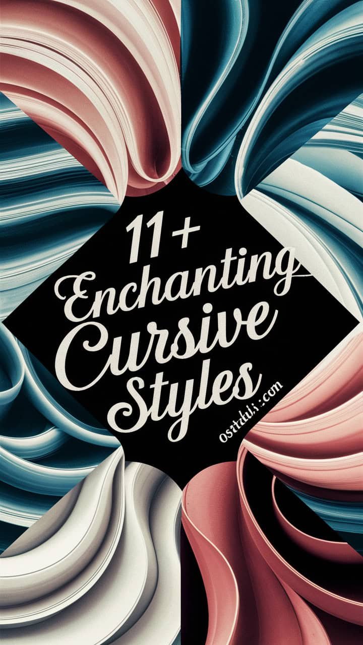11++ Enchanting Cursive Styles For Your Journaling Game
