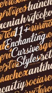 11++ Enchanting Cursive Styles For Your Journaling Game
