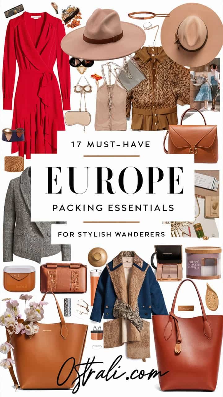 17 Must-Have Europe Packing Essentials for Stylish Wanderers - ostrali.com