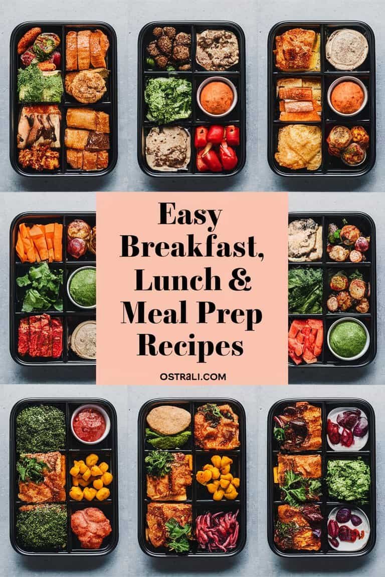 10 Easy Breakfast, Lunch & Dinner Meal Prep Ideas