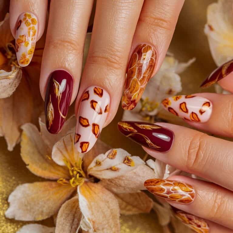 9 Stunning Almond Nails for Fall: Inspire Your Next Manicure - ostrali.com