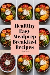 10 Healthy & Easy Meal Prep Breakfasts for Busy Mornings
