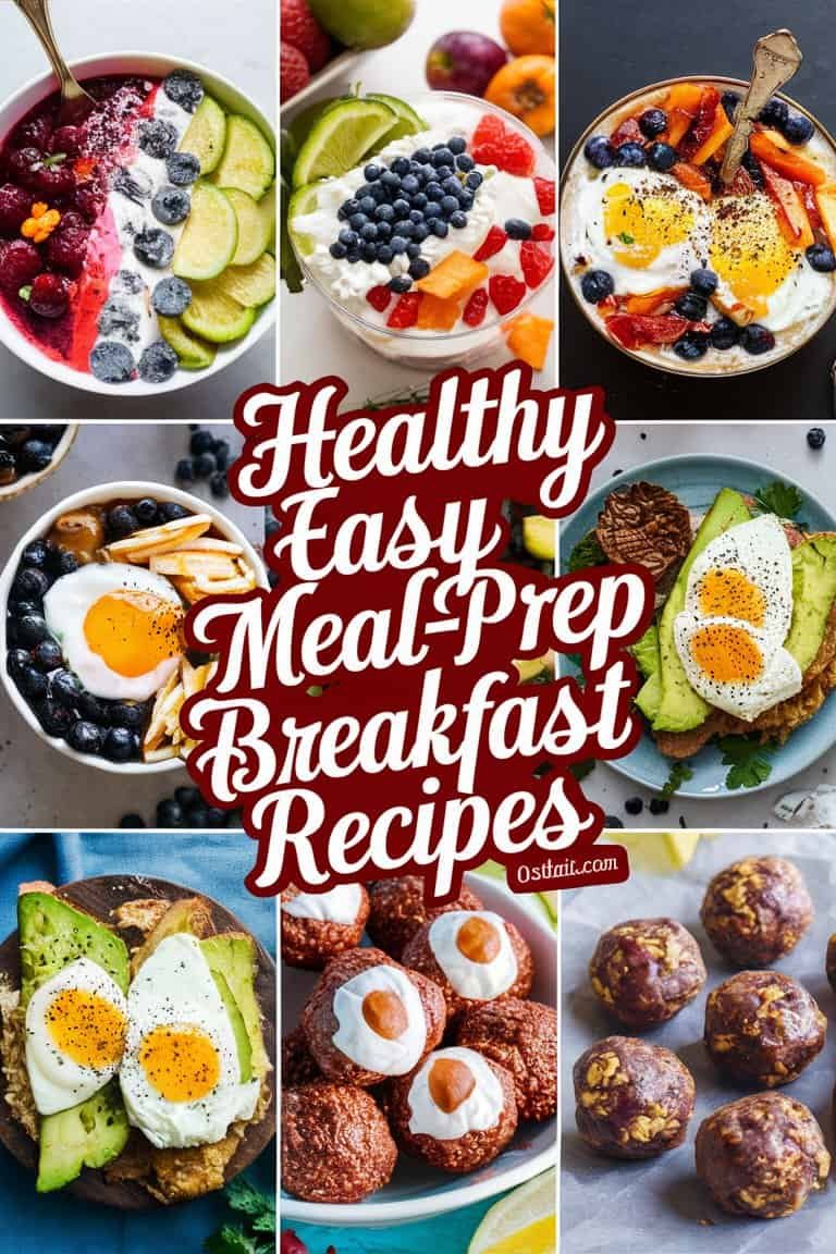 10 Healthy & Easy Meal Prep Breakfasts for Busy Mornings