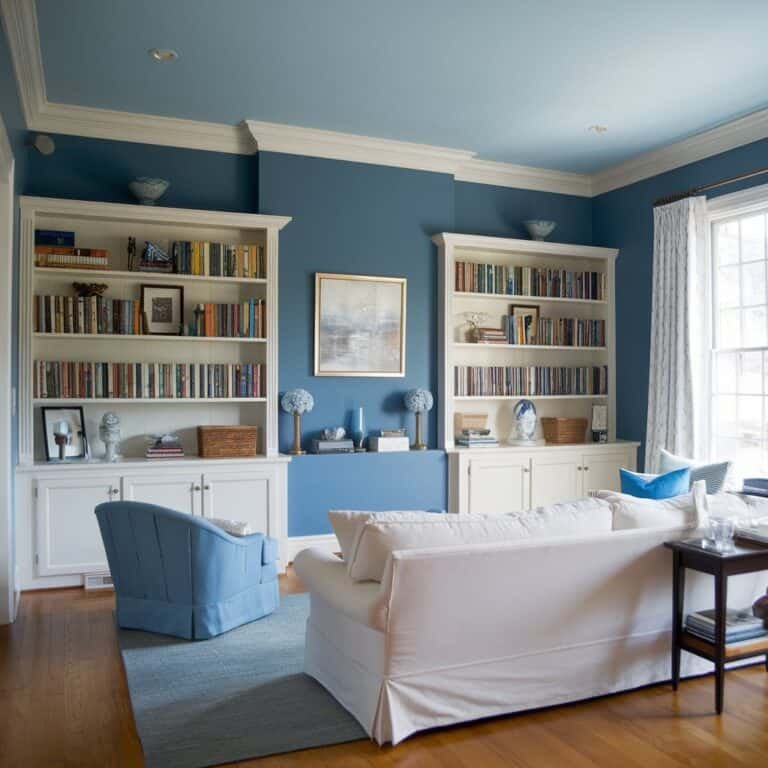 38+ Blue Wall Ideas to Transform Your Home Sanctuary - ostrali.com