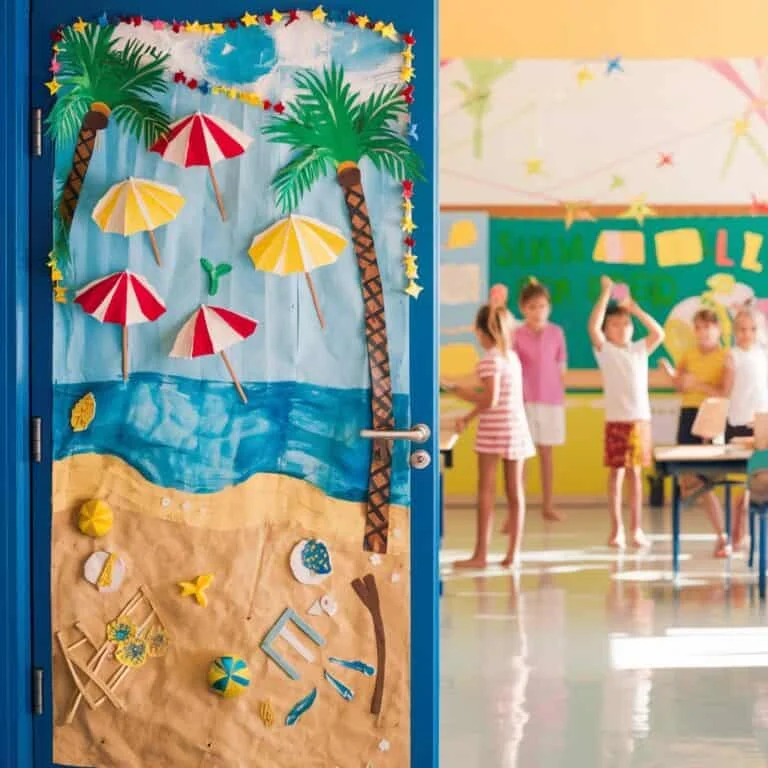 15 Charming Summer Door Decorations to Brighten Your Classroom