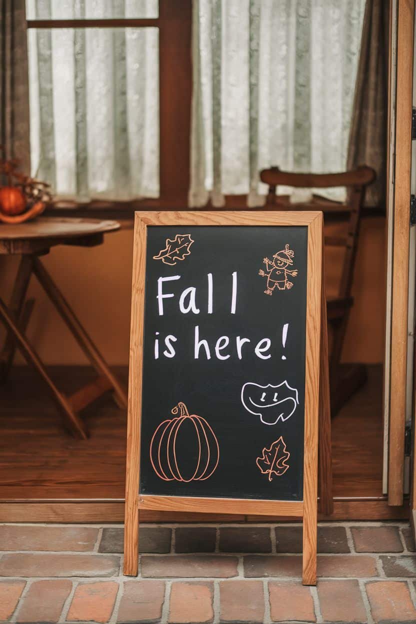 13 Fall Chalkboard Art Ideas to Cozy Up Your Home (List)