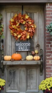21+ Fabulous Fall Door Decorations to Inspire You - ostrali.com