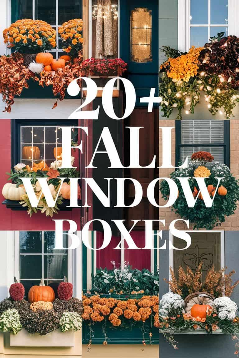 20+ Fall Window Boxes For Your Home Aesthetic