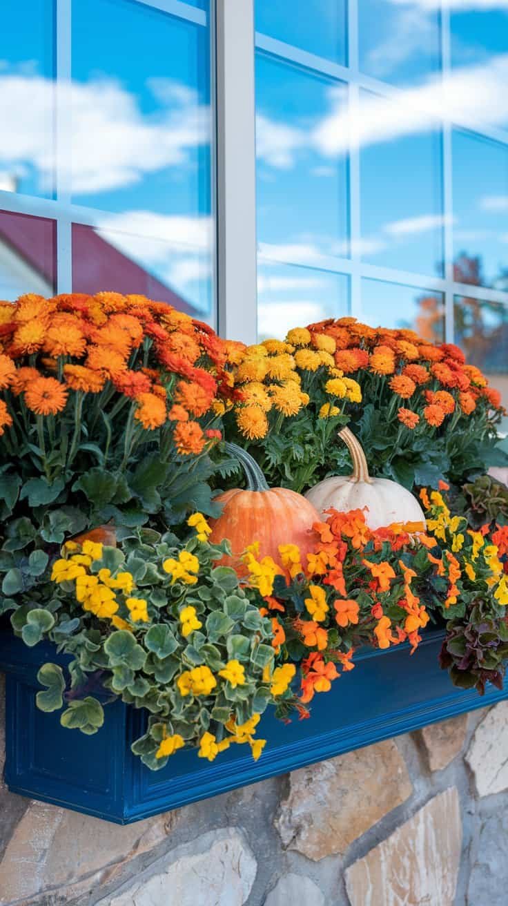 20+ Fall Window Boxes For Your Home Aesthetic