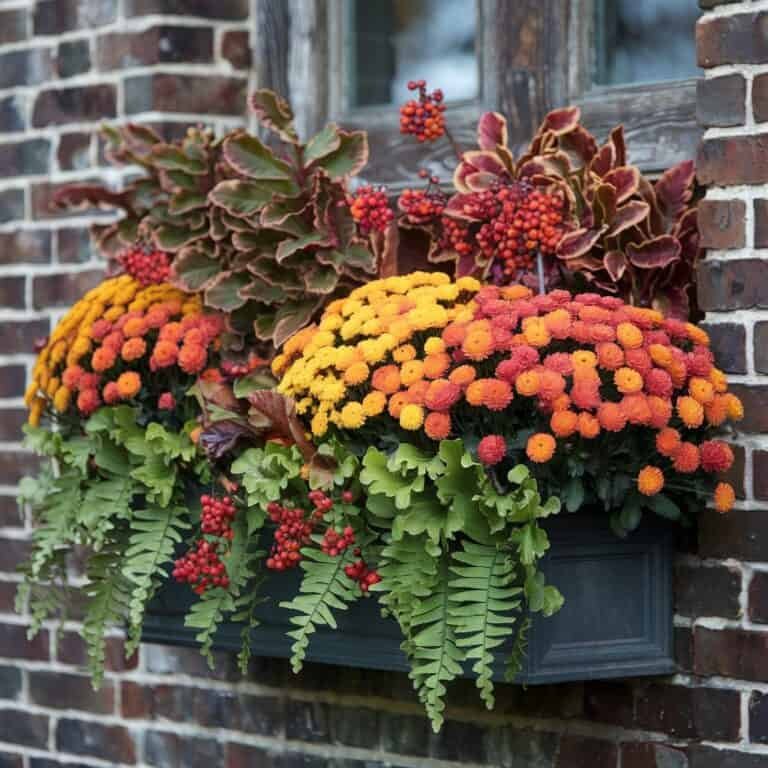 20+ Fall Window Boxes For Your Home Aesthetic