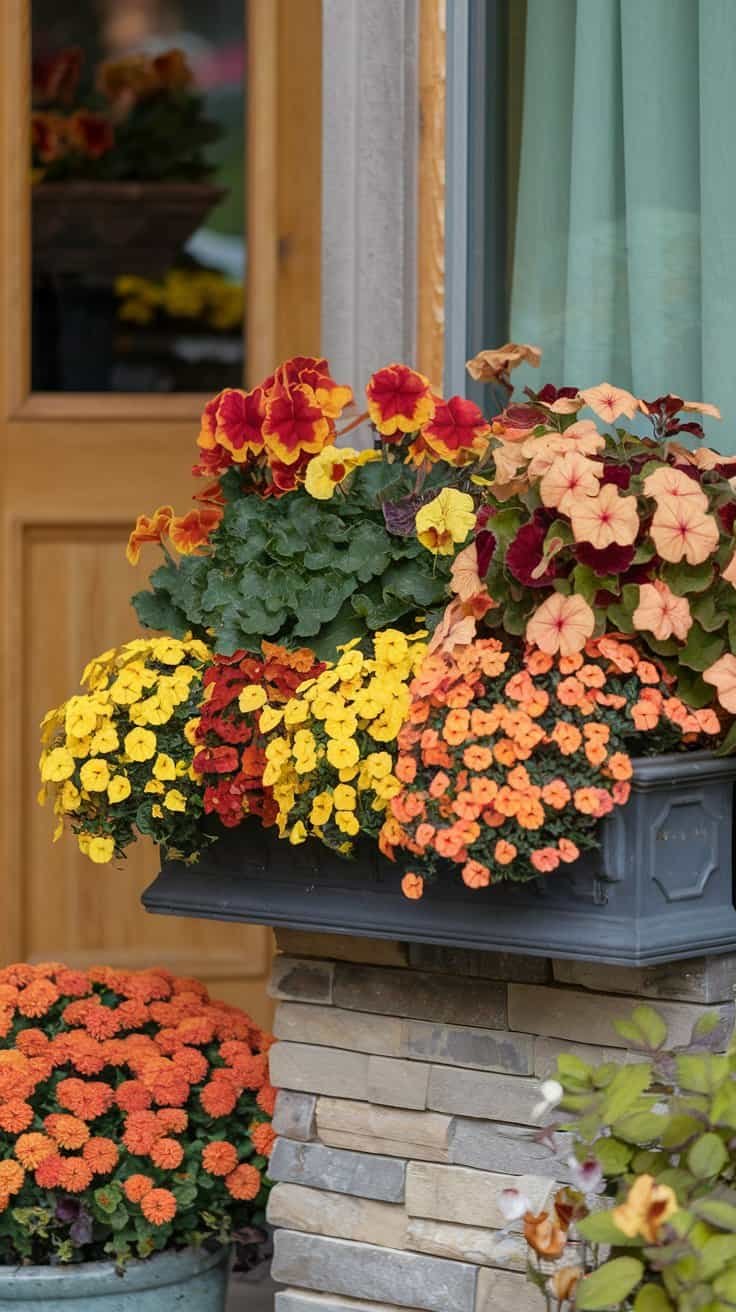 20+ Fall Window Boxes For Your Home Aesthetic