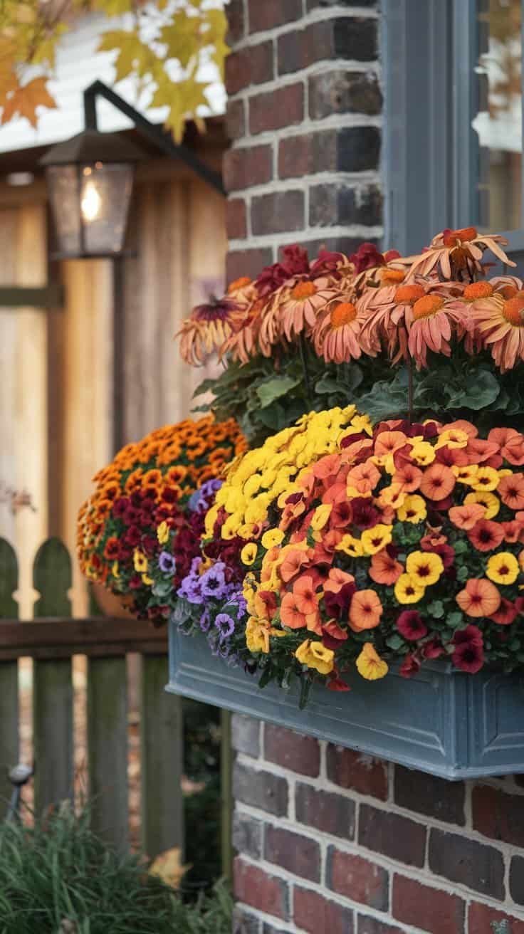 20+ Fall Window Boxes For Your Home Aesthetic