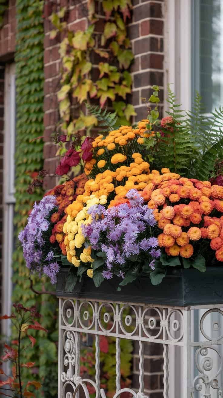 20+ Fall Window Boxes For Your Home Aesthetic