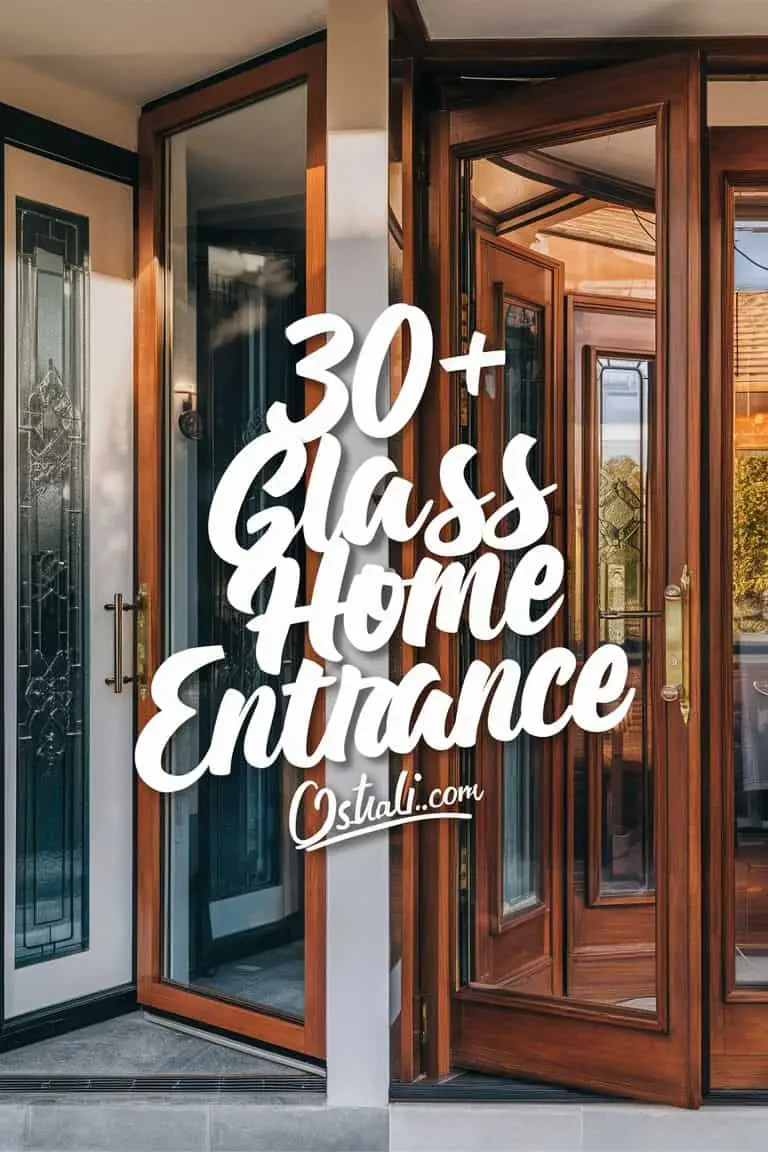 30+ Stunning Home Entrance Glass Ideas for Every Style