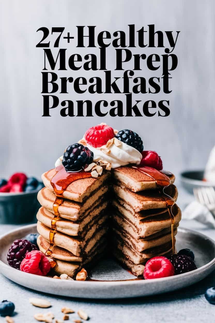 27+ Healthy Meal Prep Breakfast Pancakes You Can't Resist (List)
