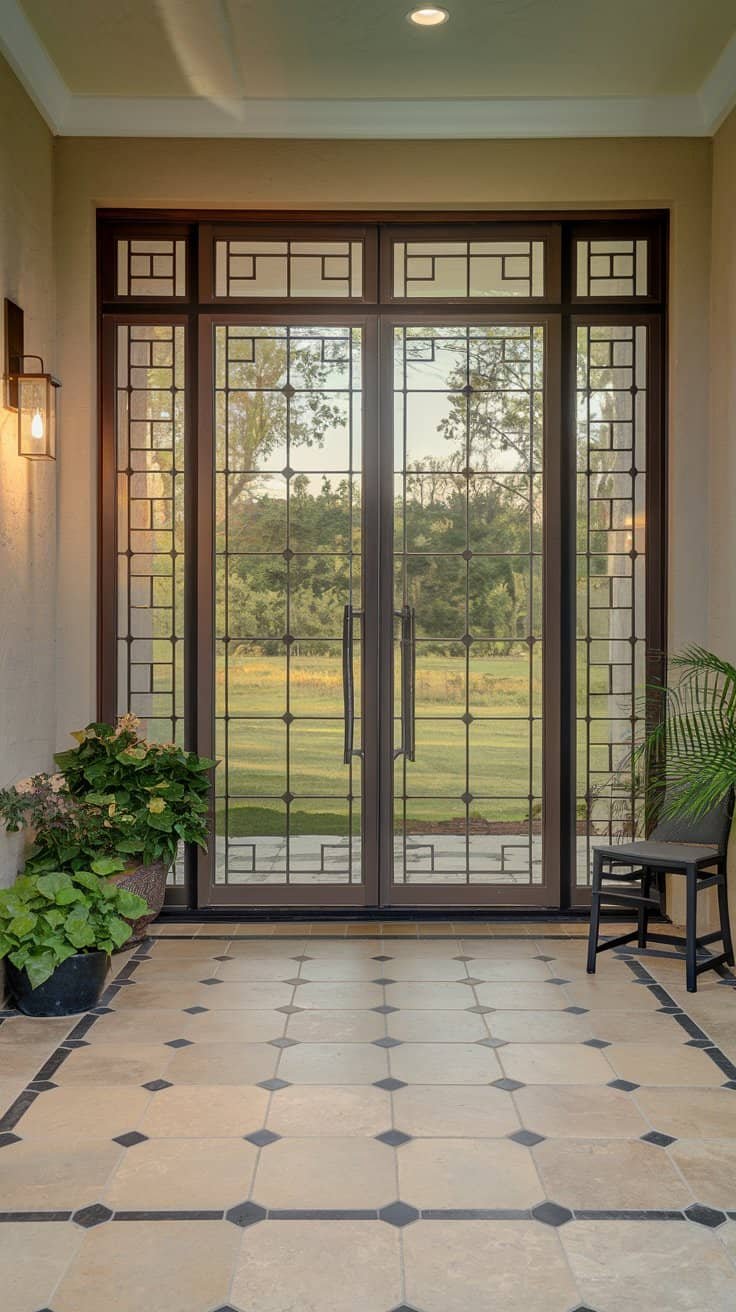 30+ Stunning Home Entrance Glass Ideas for Every Style