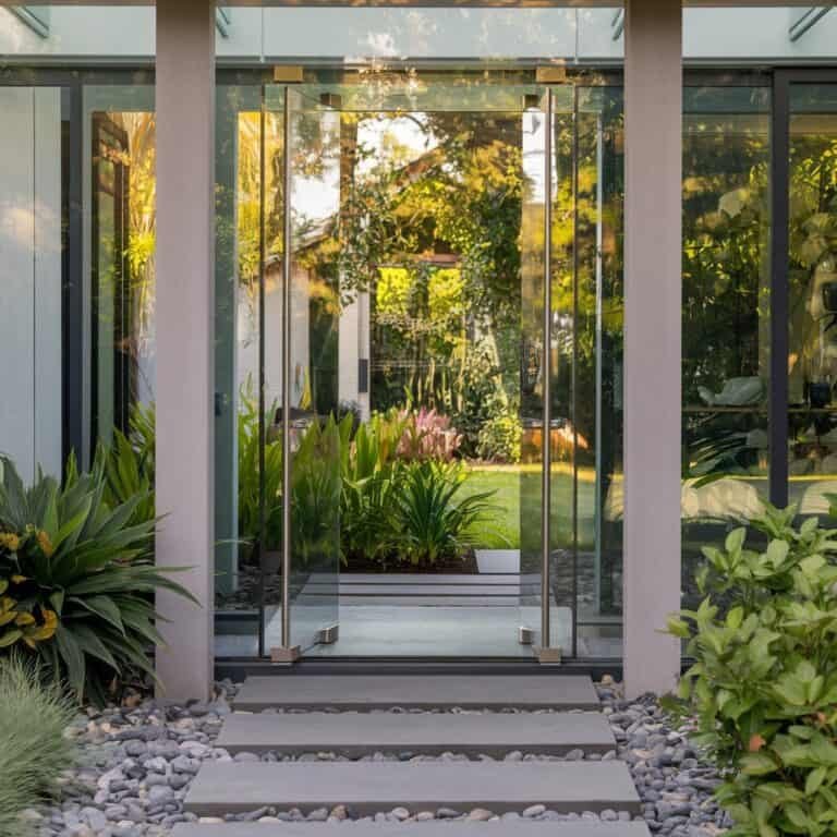 30+ Stunning Home Entrance Glass Ideas for Every Style