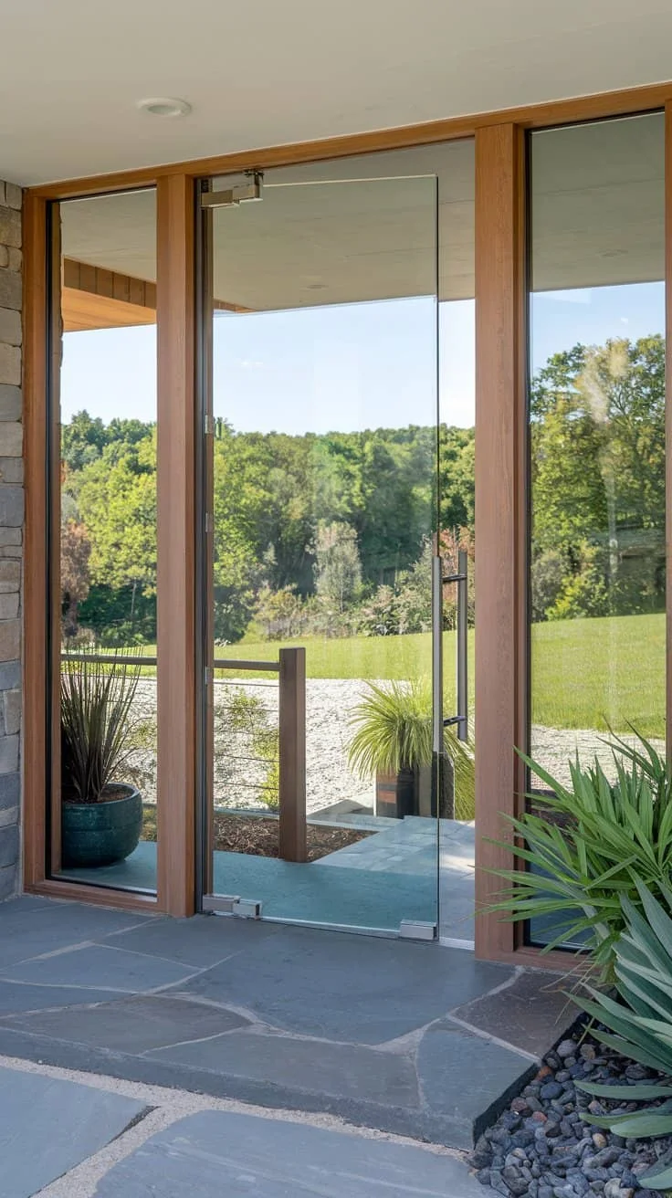 30+ Stunning Home Entrance Glass Ideas for Every Style