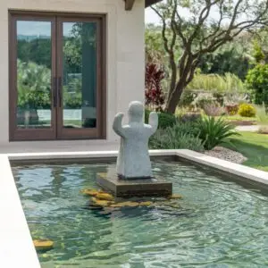 20+ Home Entrance With Water Feature Ideas For Curb Appeal