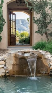 20+ Home Entrance With Water Feature Ideas For Curb Appeal