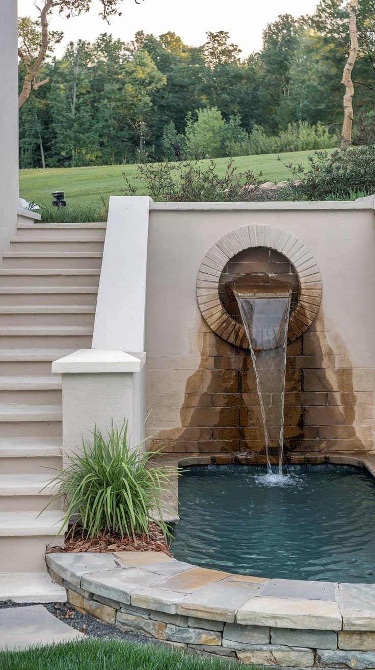 20+ Home Entrance With Water Feature Ideas For Curb Appeal