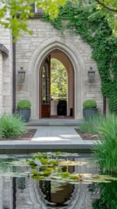 20+ Home Entrance With Water Feature Ideas For Curb Appeal