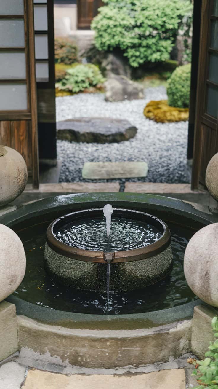 20+ Home Entrance With Water Feature Ideas For Curb Appeal