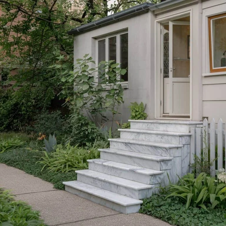30+ Inspiring Home Stairs With Marble Ideas You’ll Love