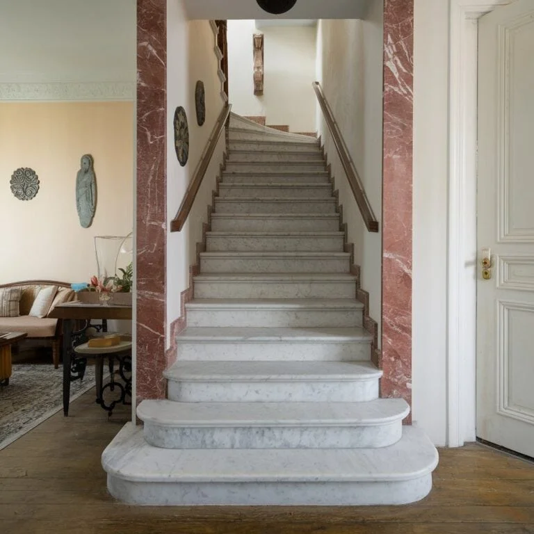 30+ Inspiring Home Stairs With Marble Ideas You’ll Love