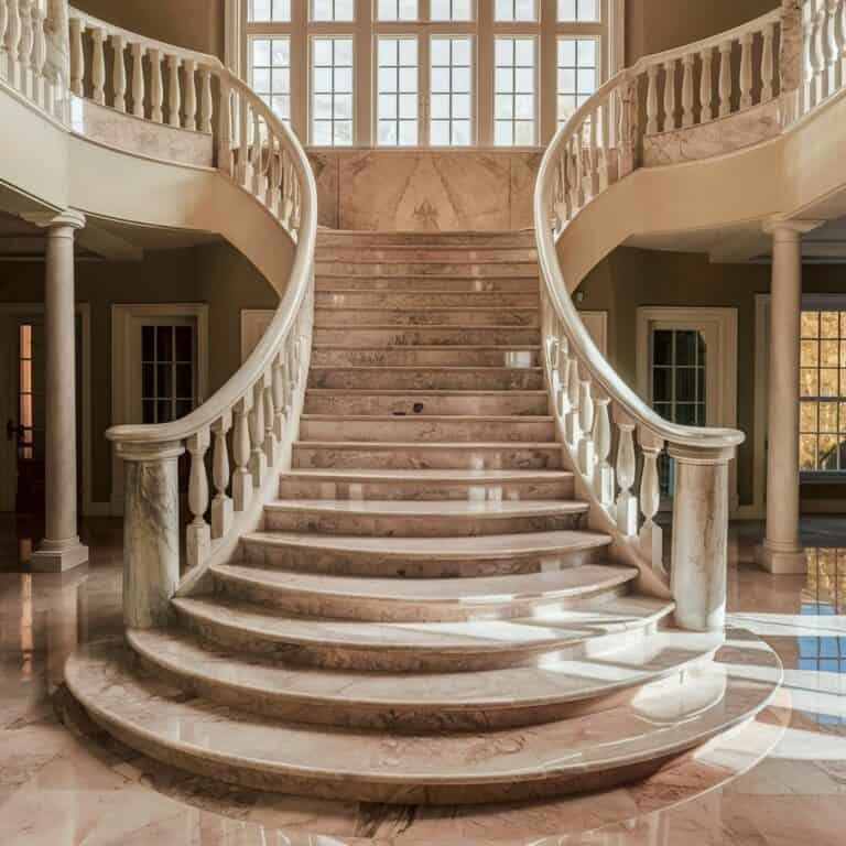 30+ Inspiring Home Stairs With Marble Ideas You’ll Love