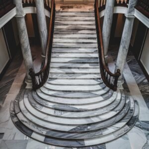 30+ Inspiring Home Stairs With Marble Ideas You’ll Love