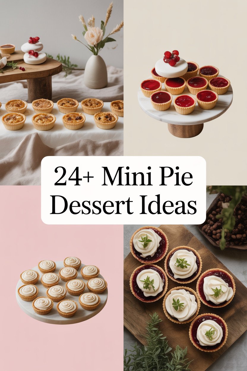 24+ Amazing Mini Pie Dessert Table Ideas