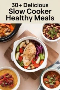 30+ Delicious Healthy Slow Cooker Meals You’ll Love (List)